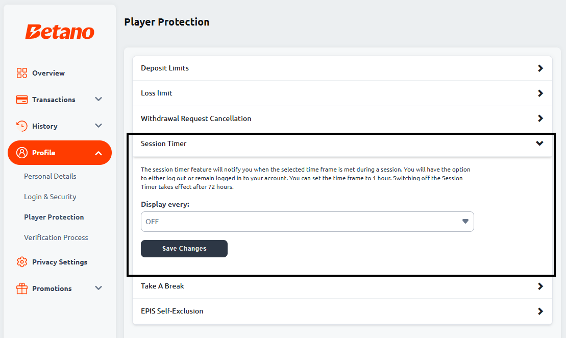 Applying Session Timer – Help Center